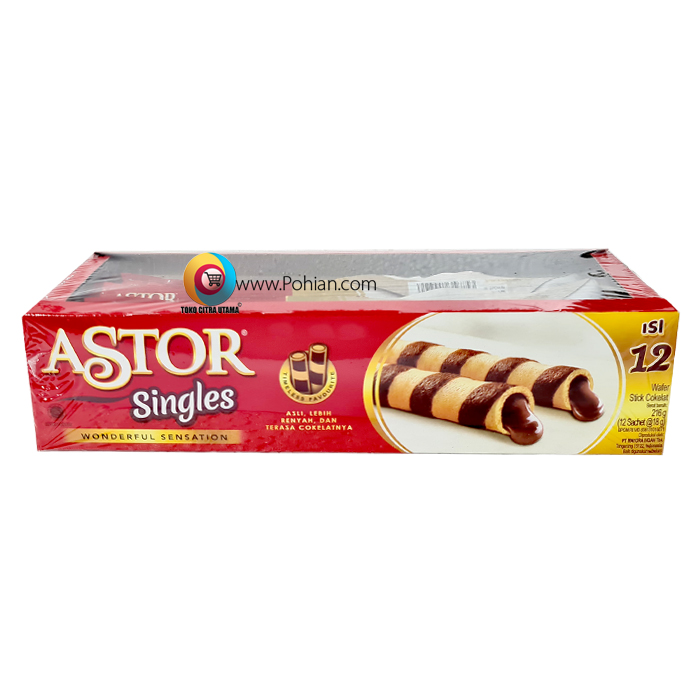 Astor Wafer Stick Chocolate 1 pak isi 12 Pcs – AGEN SEMBAKO GROSIR ...