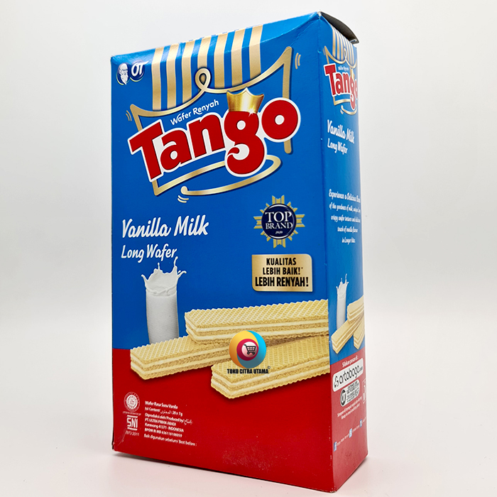 Tango Vanilla Milk Long Wafer 7 Gram 20 Pcs Agen Sembako Grosir